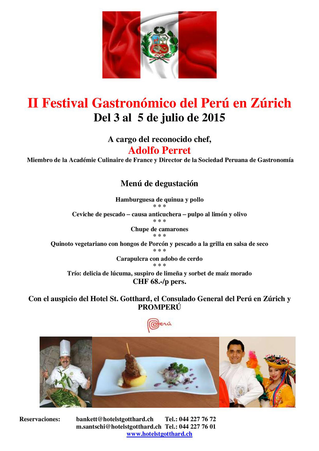 Flyer Peru 3-5 Juli 2015 - Embajada del Perú en Suiza y en Liechtenstein